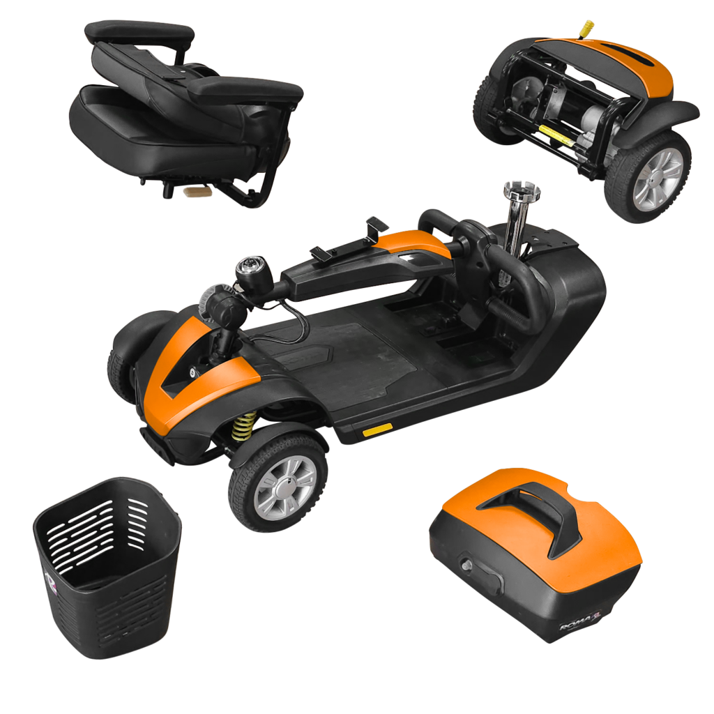 Roma Denver Mobility Scooter Roma Denver - Orange - Invamed
